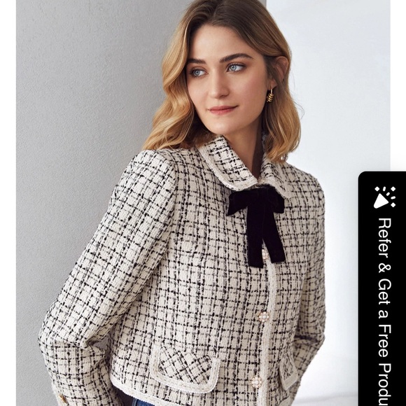 MOTF | Jackets & Coats | Motf Tweed Boxy Tie Overcoat | Poshmark